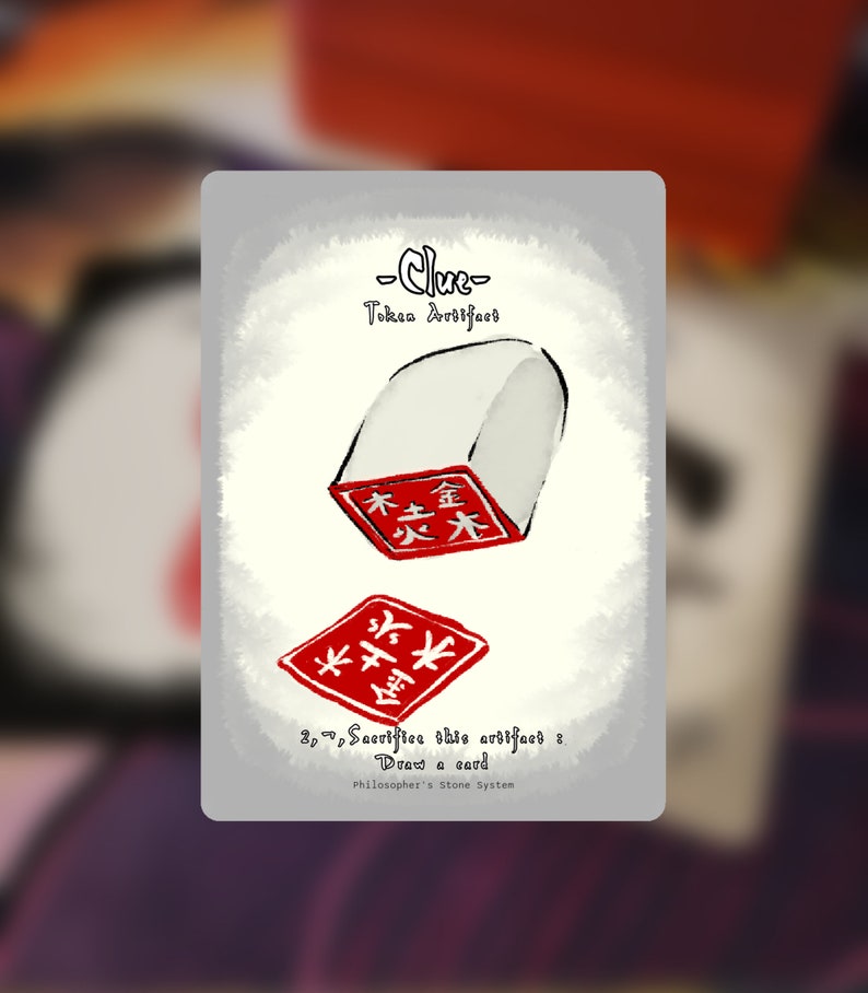 Clue Traditional Ink Painting Inspired MTG Tokens - Etsy