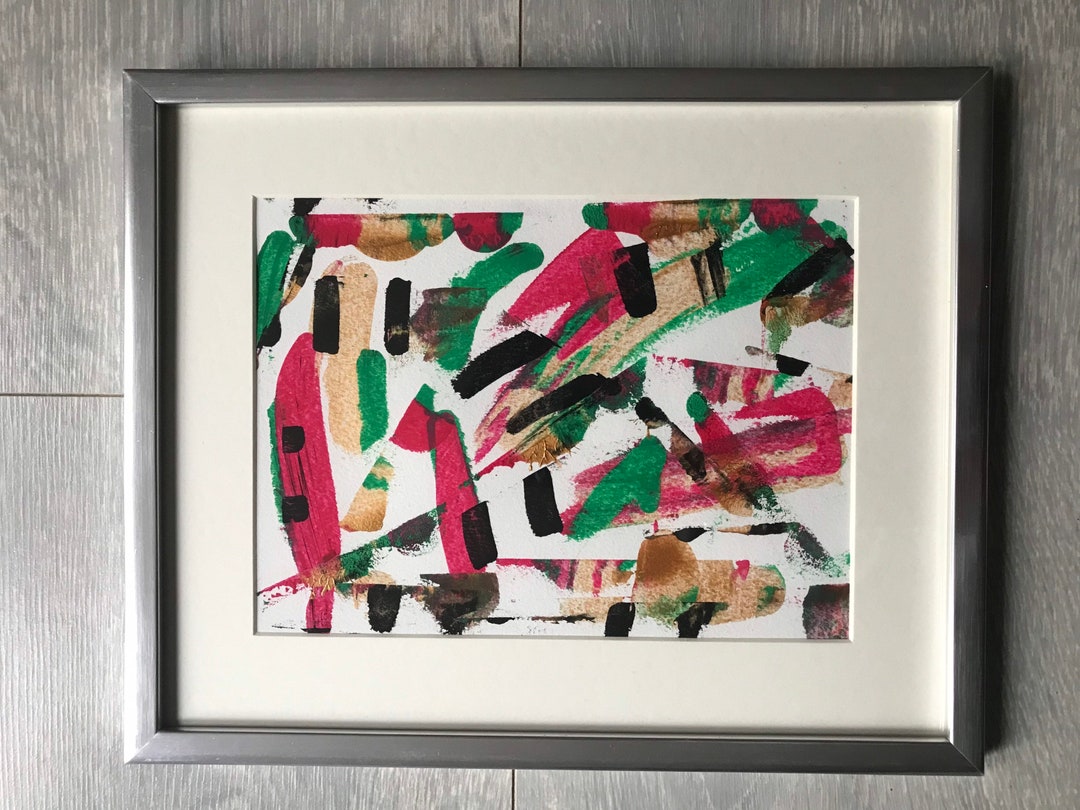 A4 Size Abstract Original Framed Paintings - Art by Bellaboo Free ...