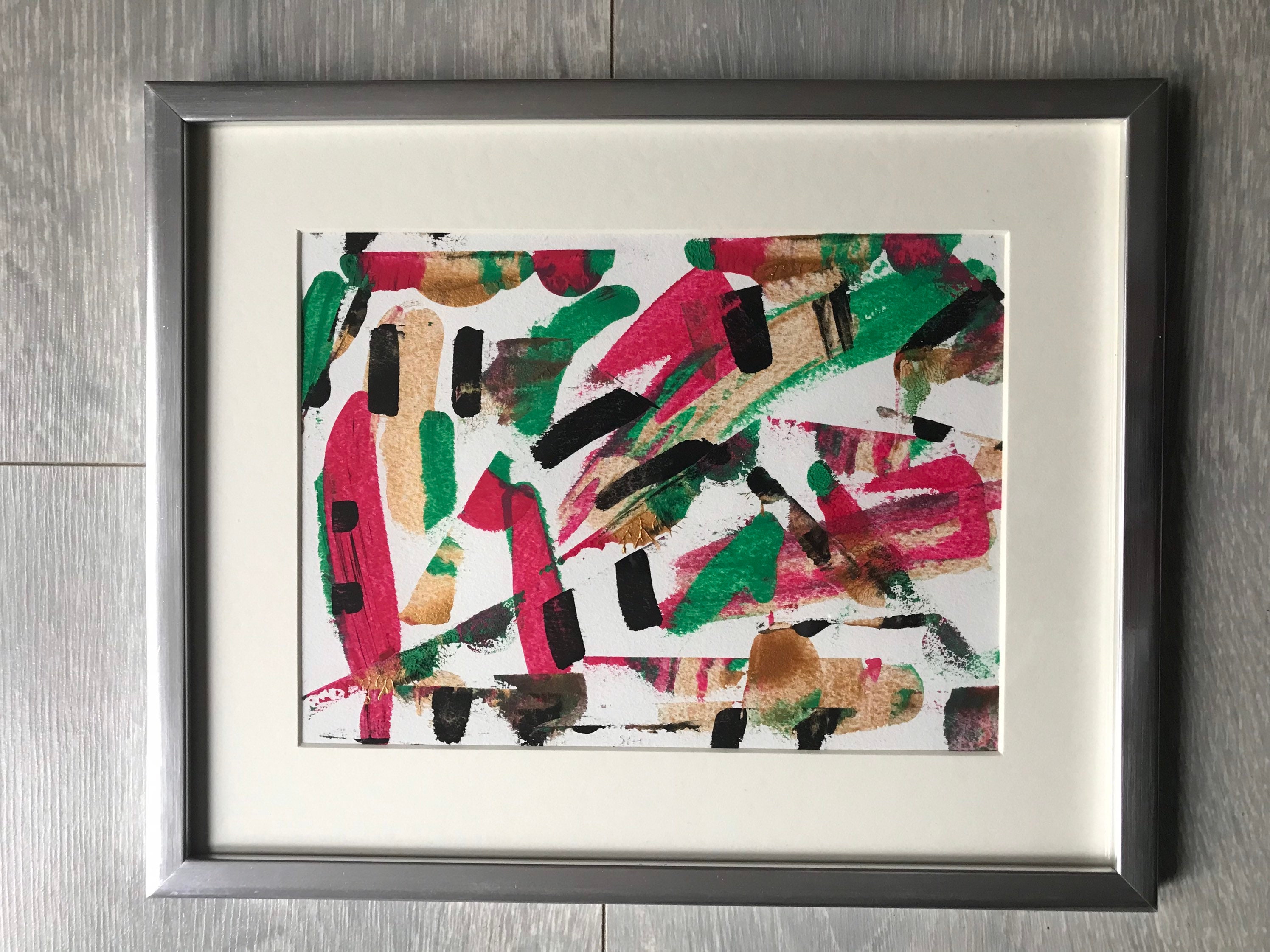 A4 Size Abstract Original Framed Paintings - Art by Bellaboo Free ...