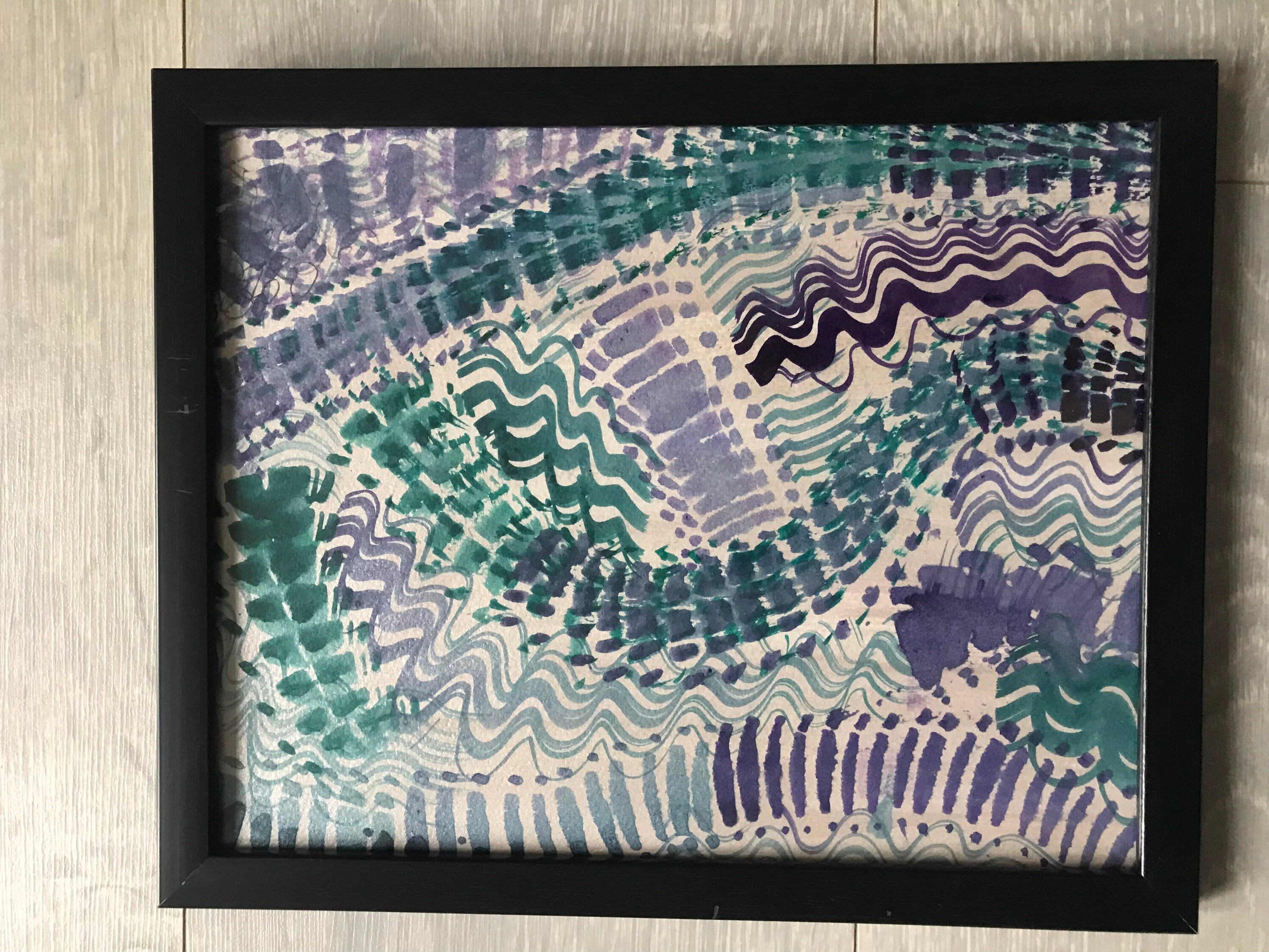 A4 Size Abstract Original Framed Paintings - Art by Bellaboo Free ...