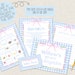 001 Blue Gingham First Day of School Sign Watercolor First Day of ...