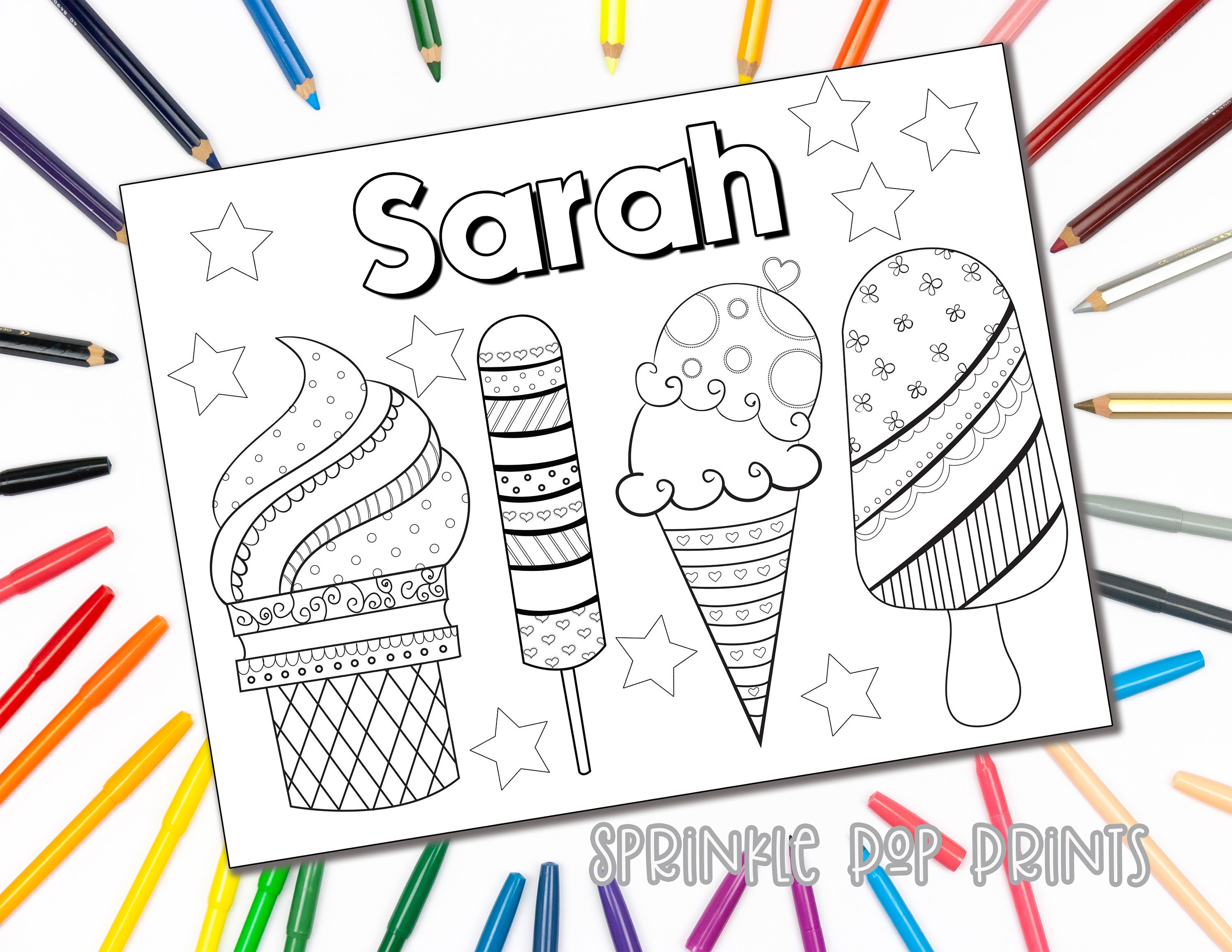 Ice Coloring Page