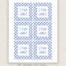 Blue Watercolor Gingham | Printable Enclosure Card | Gift Tag | Custom ...