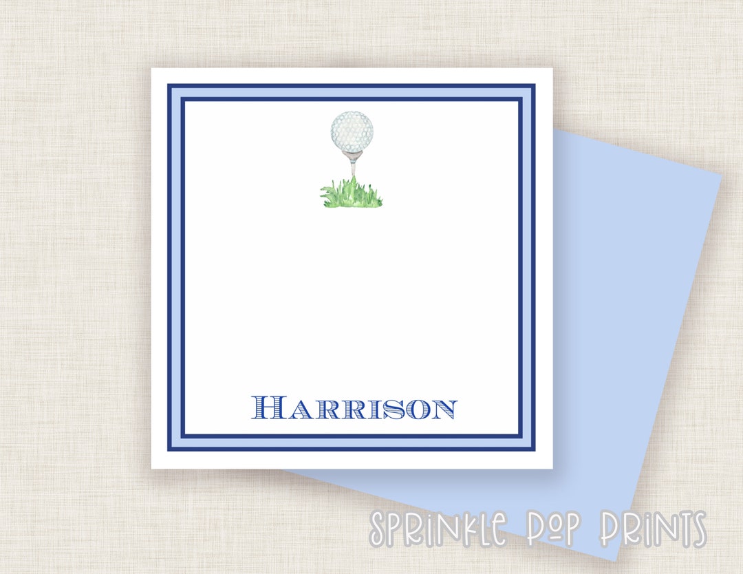 Baby Blue Golf Tee Calling Card Printable Enclosure Card Gift Tag ...