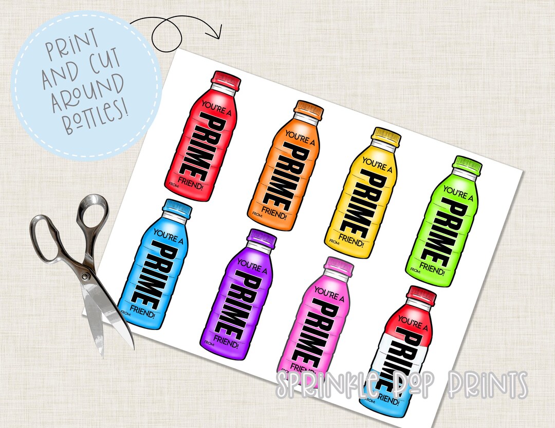 Printable Prime Valentines Day Cards for School | 12 Designs | Instant ...