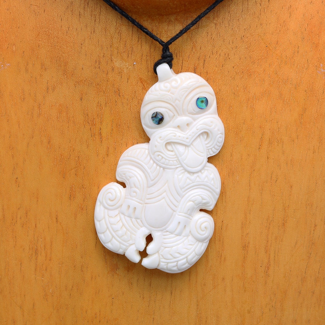 Handmade Amulet Pendant Maori Tiki Design New Zealand - Etsy
