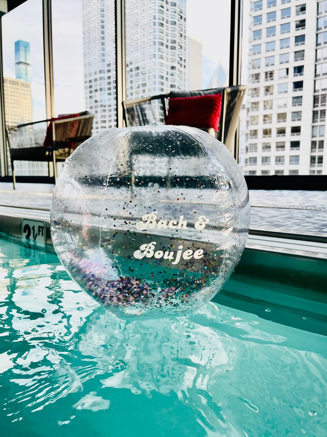 Glitter Sparkle Confetti Beach Ball Personalized for - Etsy