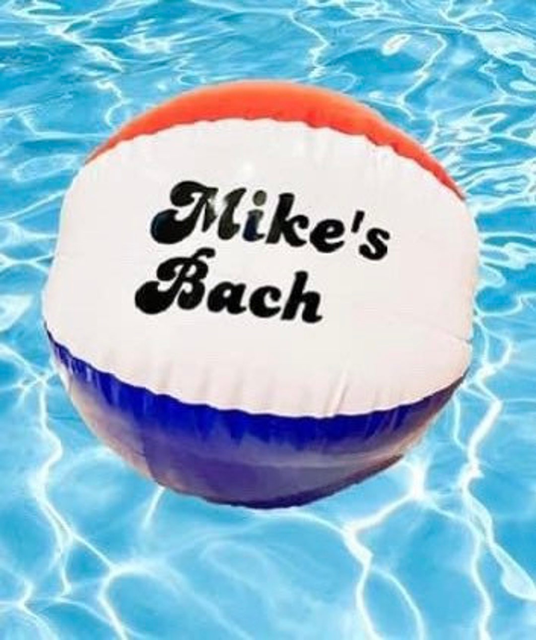 Personalized Classic Beach Ball for Bachelor or Bachelorette Party - Etsy
