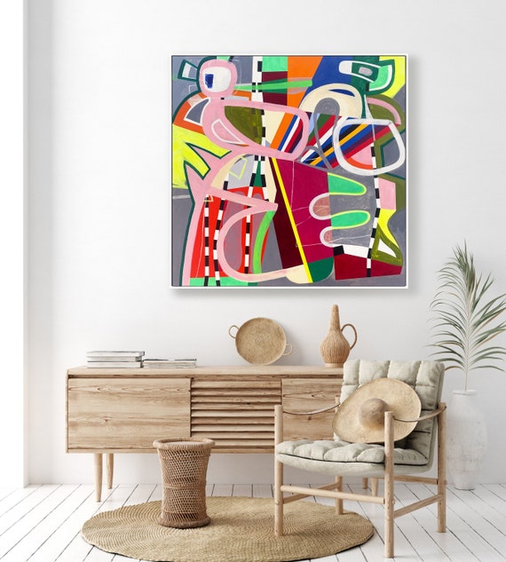 Large-format Original Painting Handmade in the Format 110 Cm | Etsy