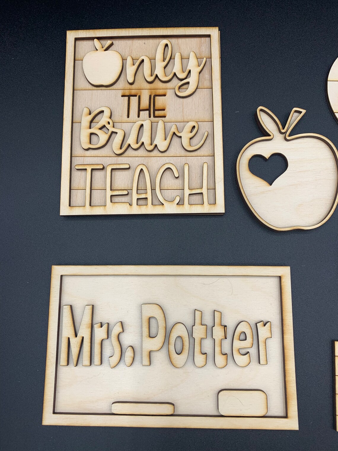 Teacher/school Themed Tiered Tray Kit - DIY - Etsy