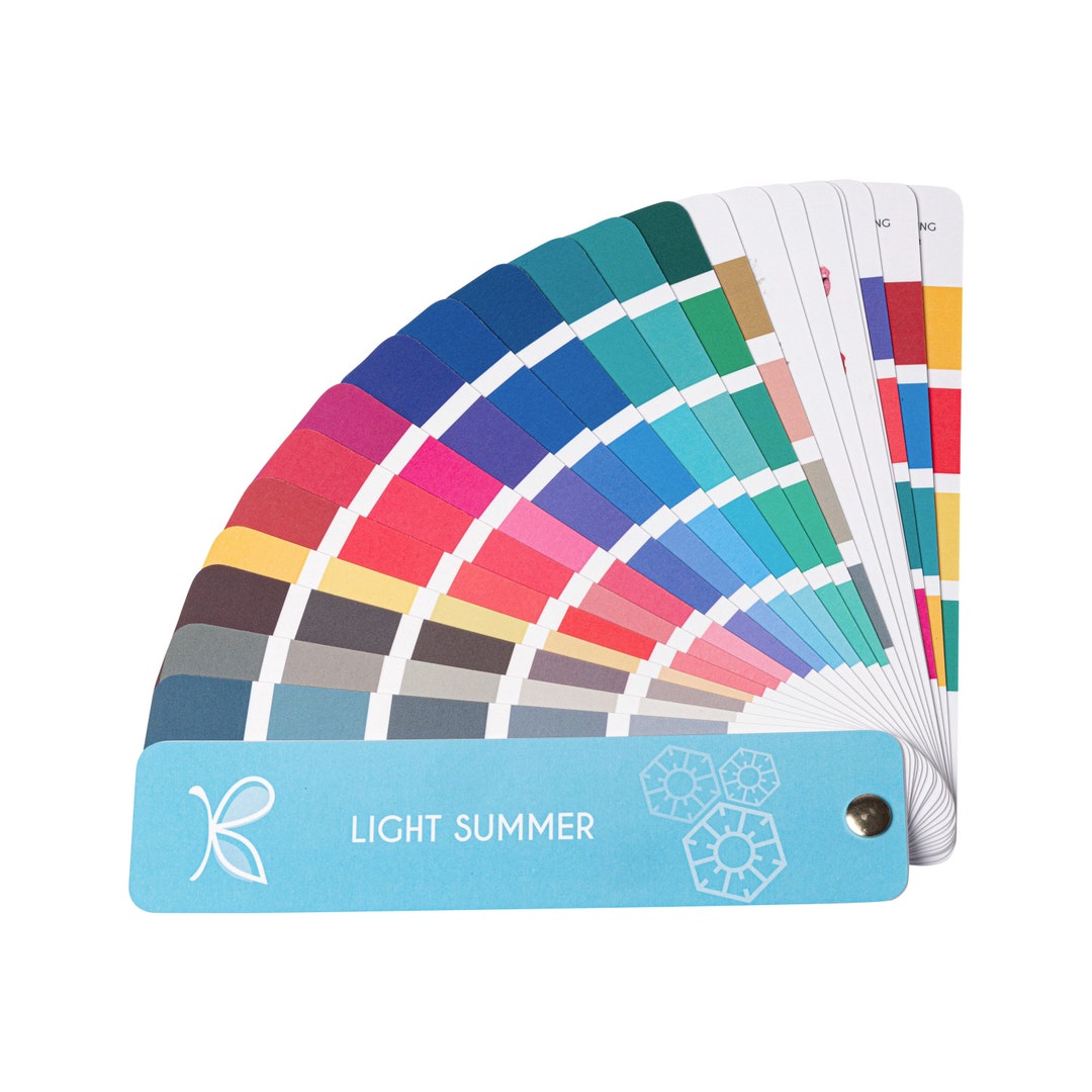 LIGHT Summer Colour Palette Fan by Kelly Tavora - Small Business - Etsy