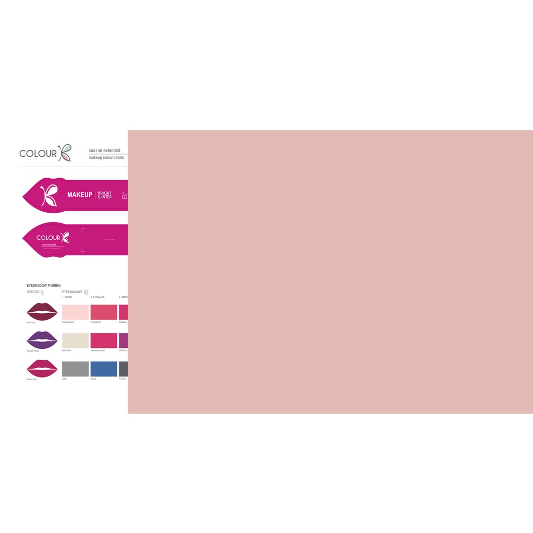 BRIGHT Winter Makeup DIGITAL Colour Palette - Etsy