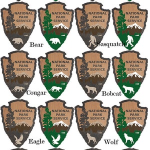 National Park Service Arrowhead - NPS Inspired Sign, Custom Layered ...