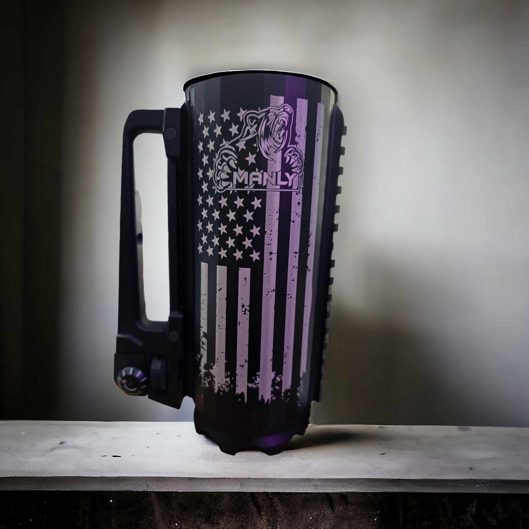 Manly Mug - Tactical Blacktical Grunt Life Beer Stein Military Law ...