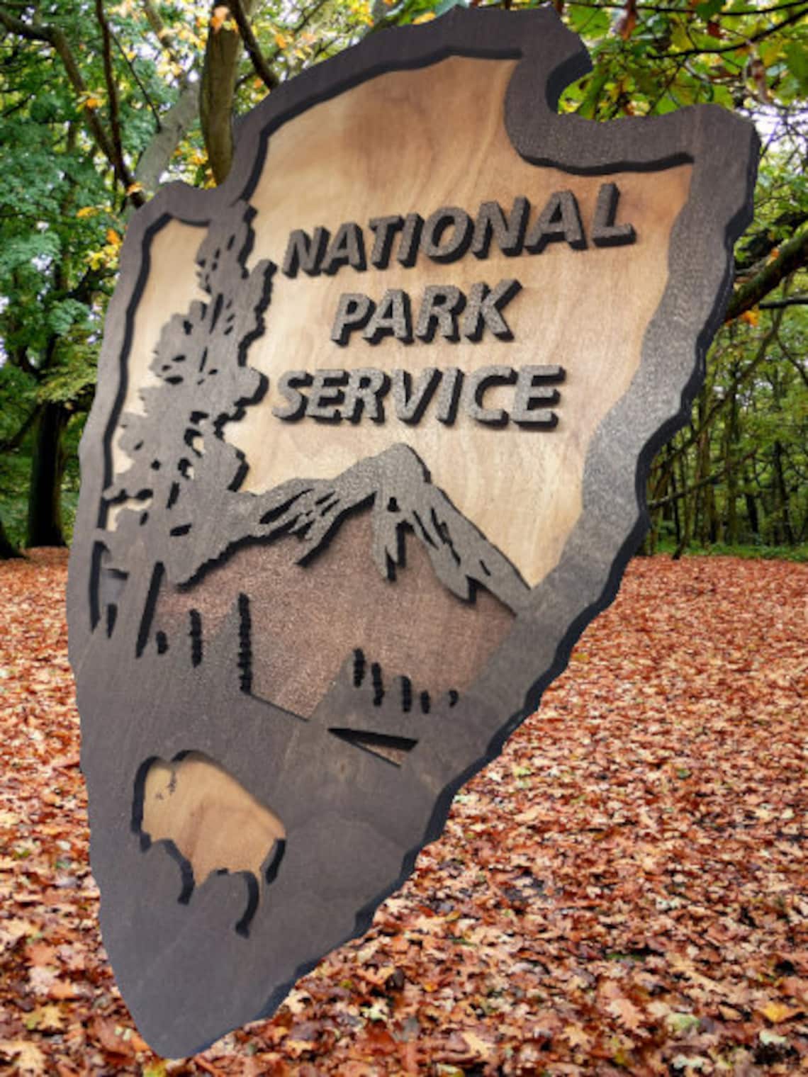 National Park Service Arrowhead NPS Inspired Sign Custom - Etsy