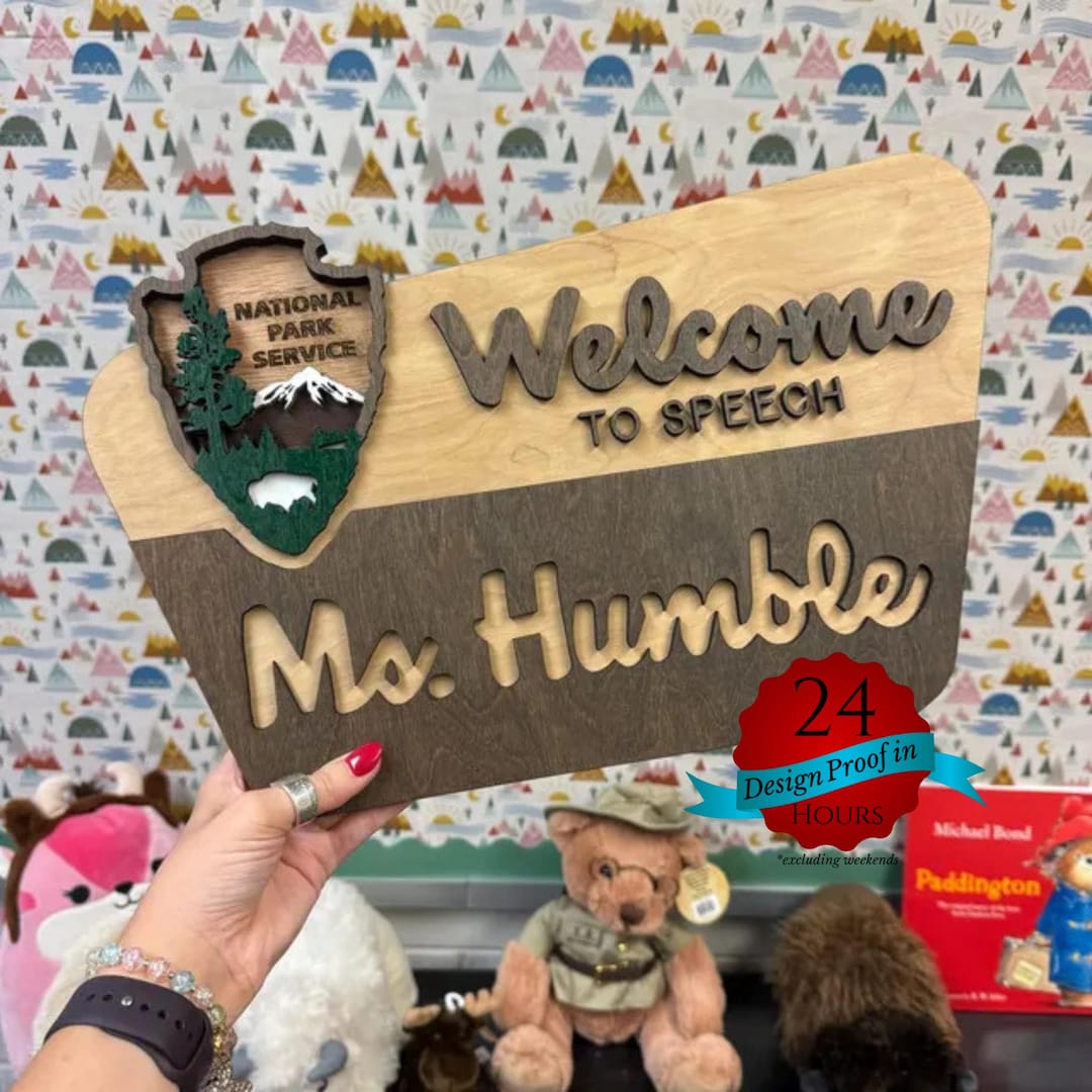 Custom Family Name Sign, National Park Wedding Sign, National Park ...