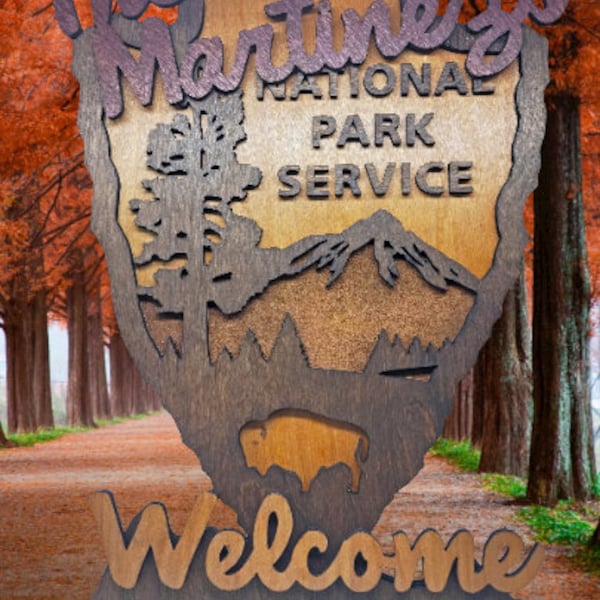 National Park Sign and Arrowhead Sign - Etsy