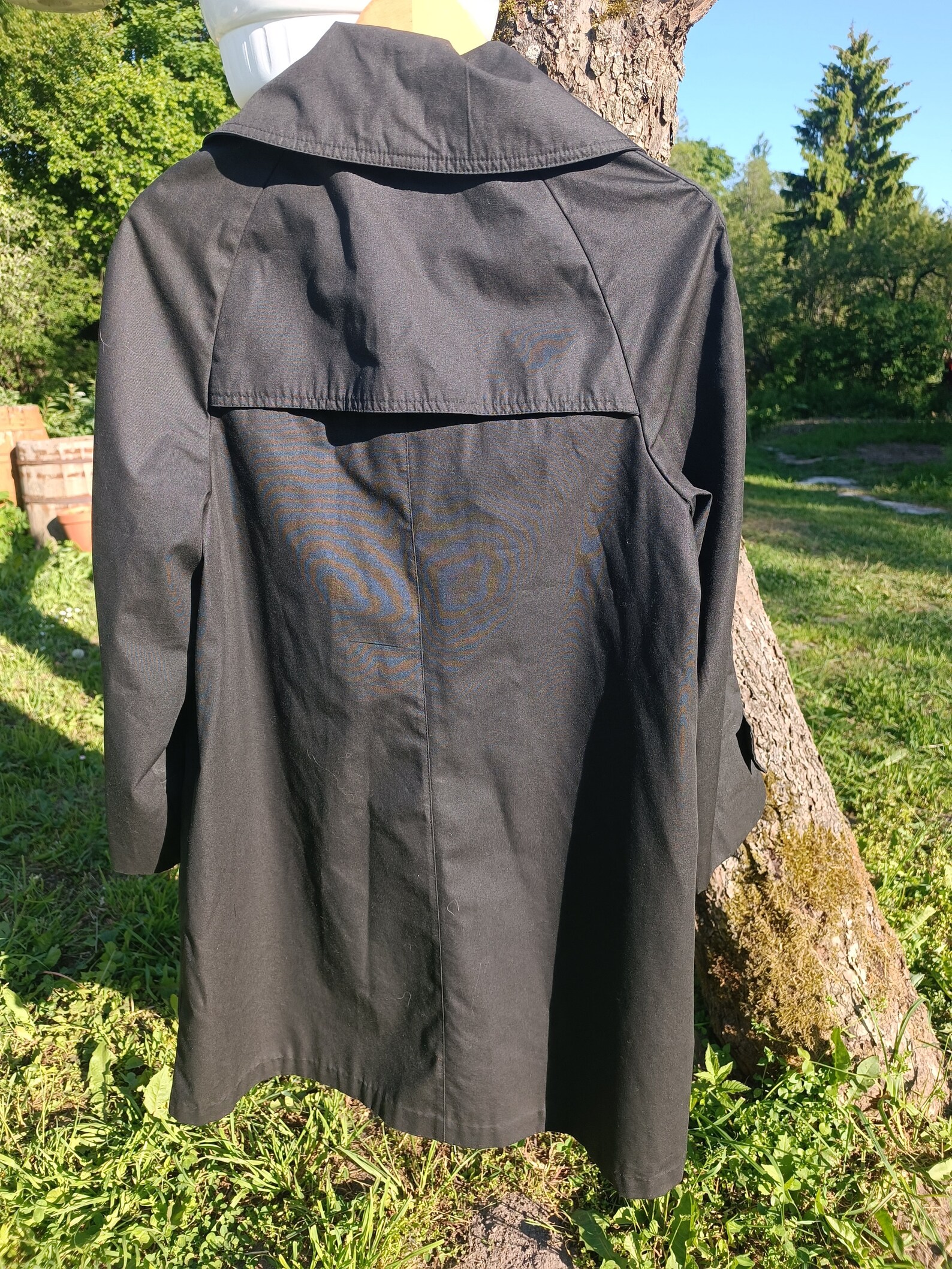 Vintage Women Trench Coat,black French Coat,retro Coat,trench Coat ...