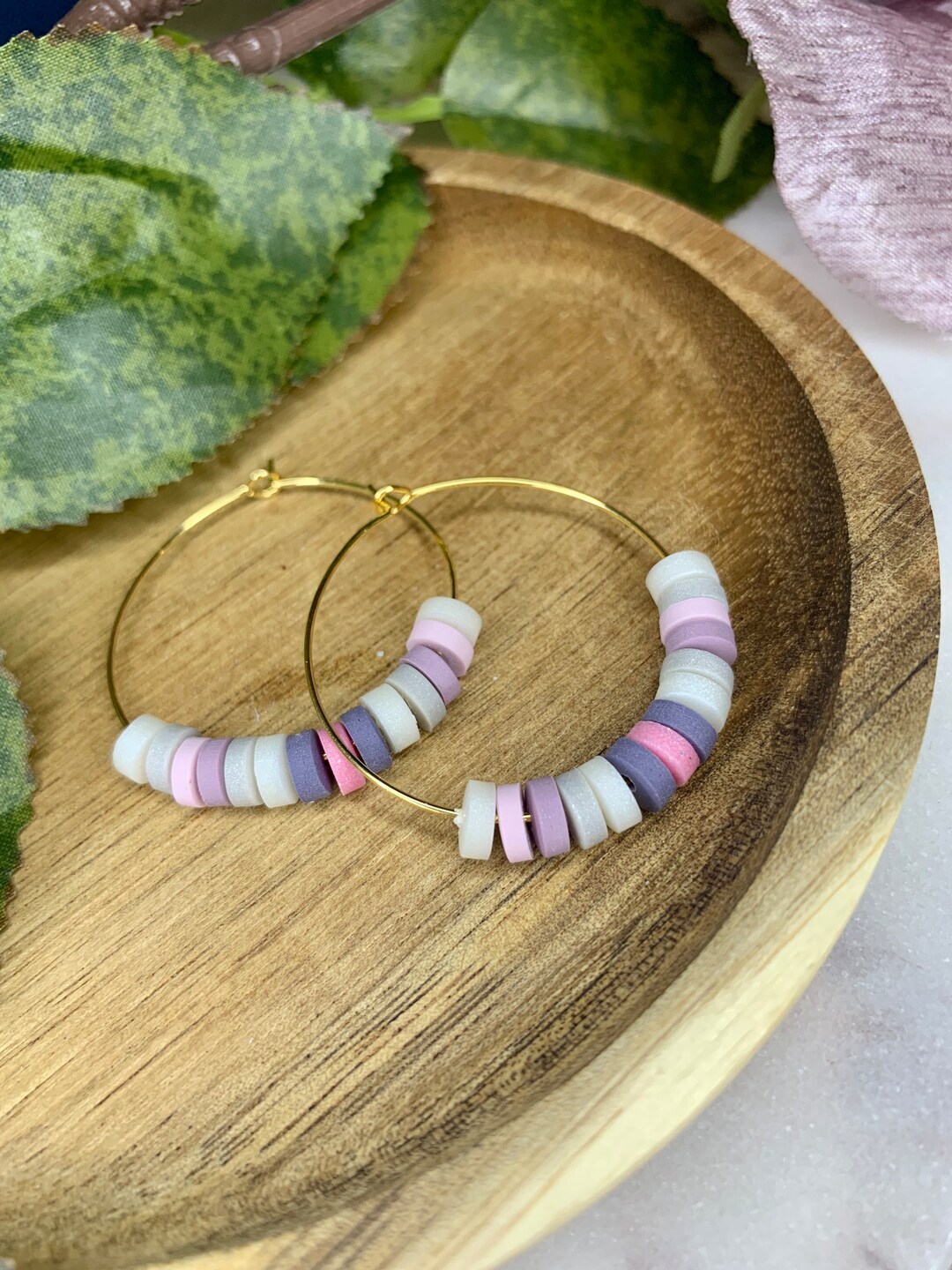 Priscilla Polymer Clay Hoops / Candy Style Mini Hoops / Statement Hoops ...