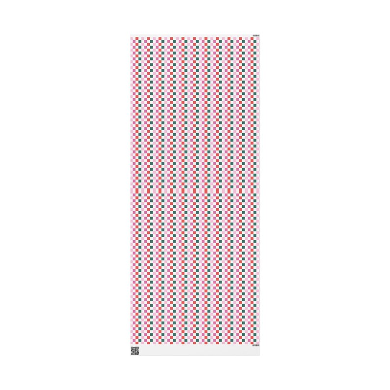 Festive Checkerboard Wrapping Paper,christmas Giftwrap,preppy Chic ...