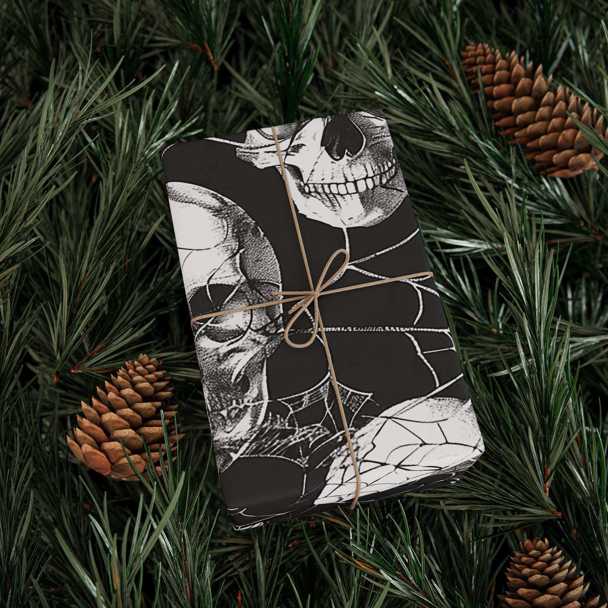 Skull Wrapping Paper Roll, Wrapping Paper Roll, Adult Wrapping Paper ...