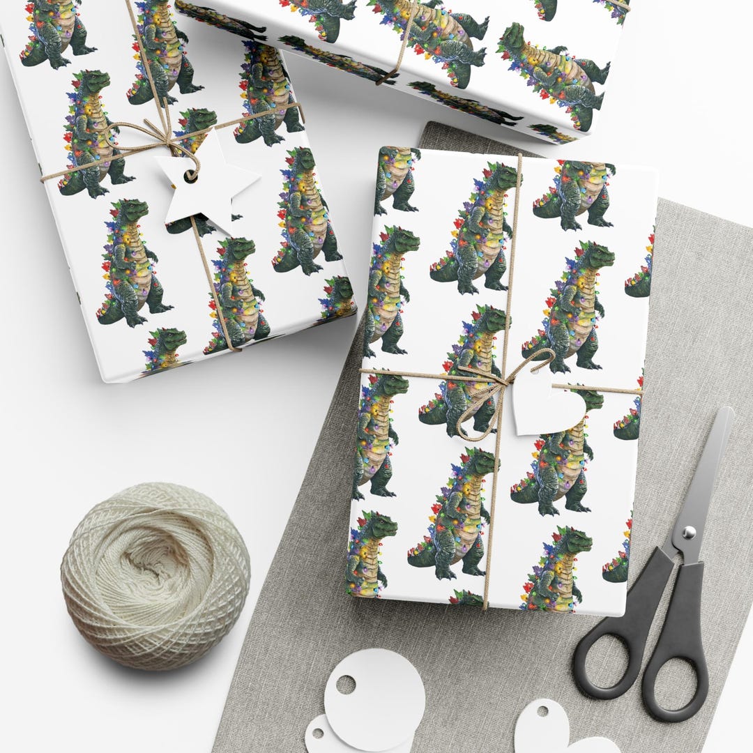 Godzilla Wrapping Paper,godzilla Gift Wrap Papers,godzilla, Godzilla ...