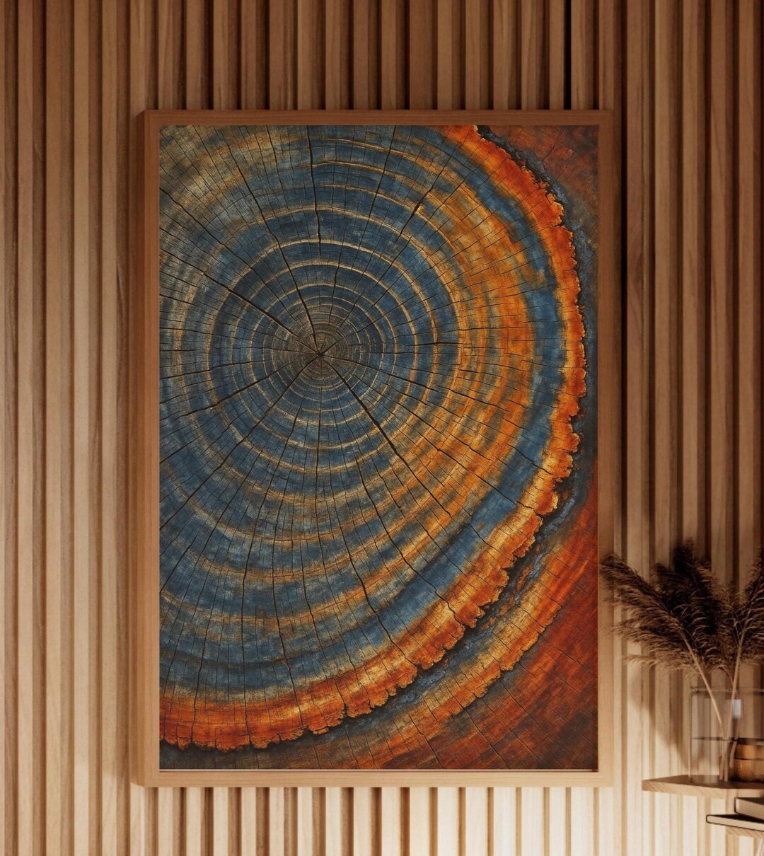 Tree Ring Printable Wall Art, Minimalistic Nature,tree Ring Print,wood ...