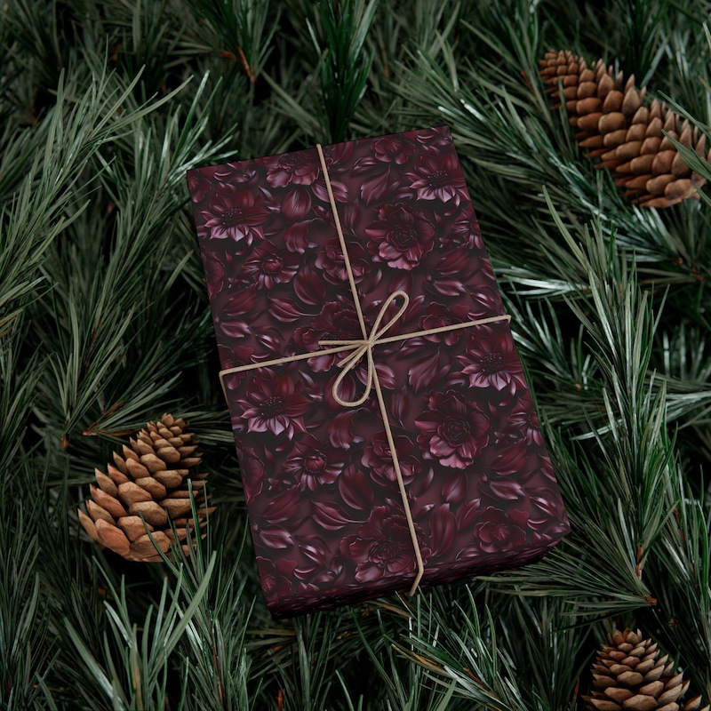 Burgundy Christmas - Etsy