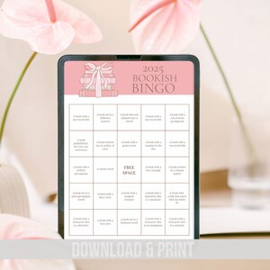 2025 Bookish Bingo Printable: Reading Challenge for Book Lovers (PDF ...
