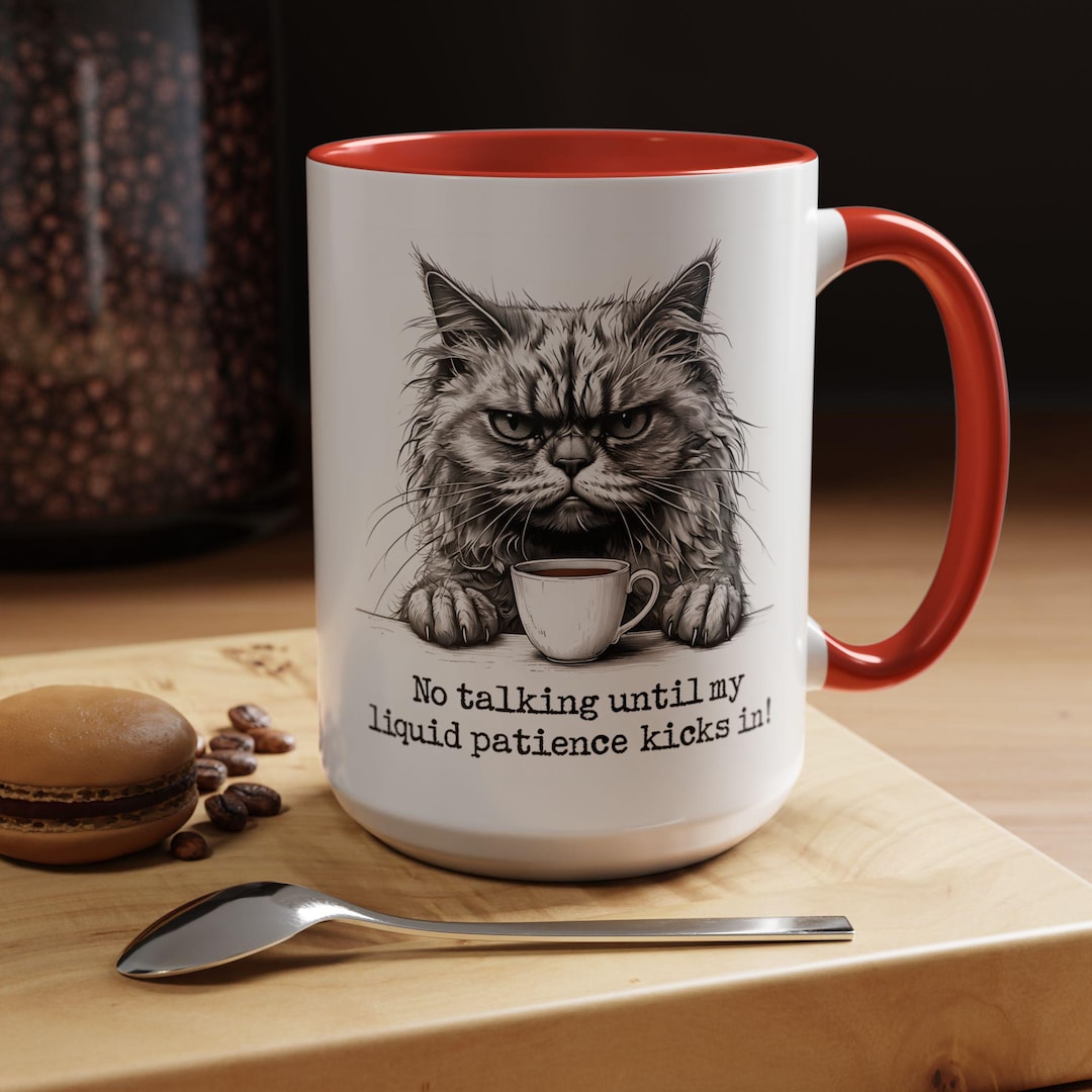 Funny Grumpy Cat Coffee Mug,unique Gift for Cat Lovers,cute Cat Mug ...