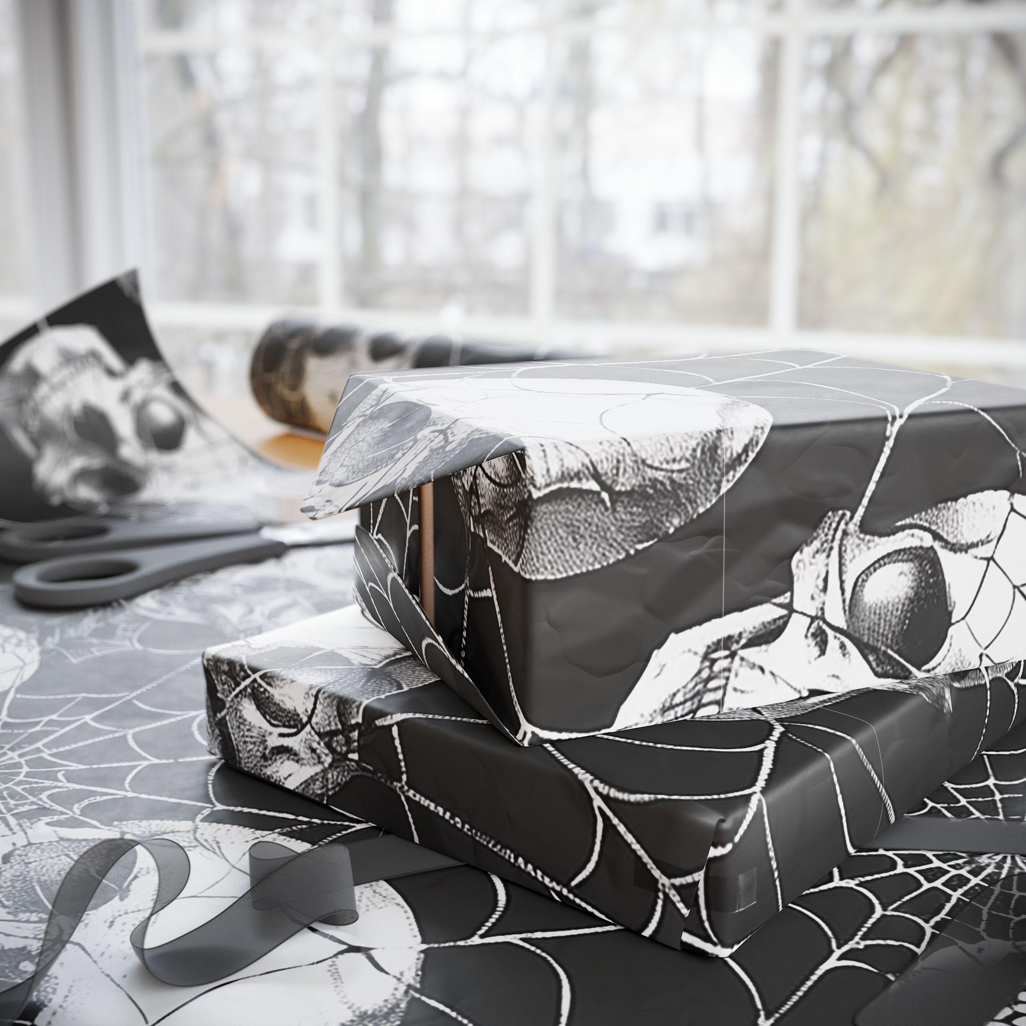 Skull Wrapping Paper Roll, Wrapping Paper Roll, Adult Wrapping Paper ...