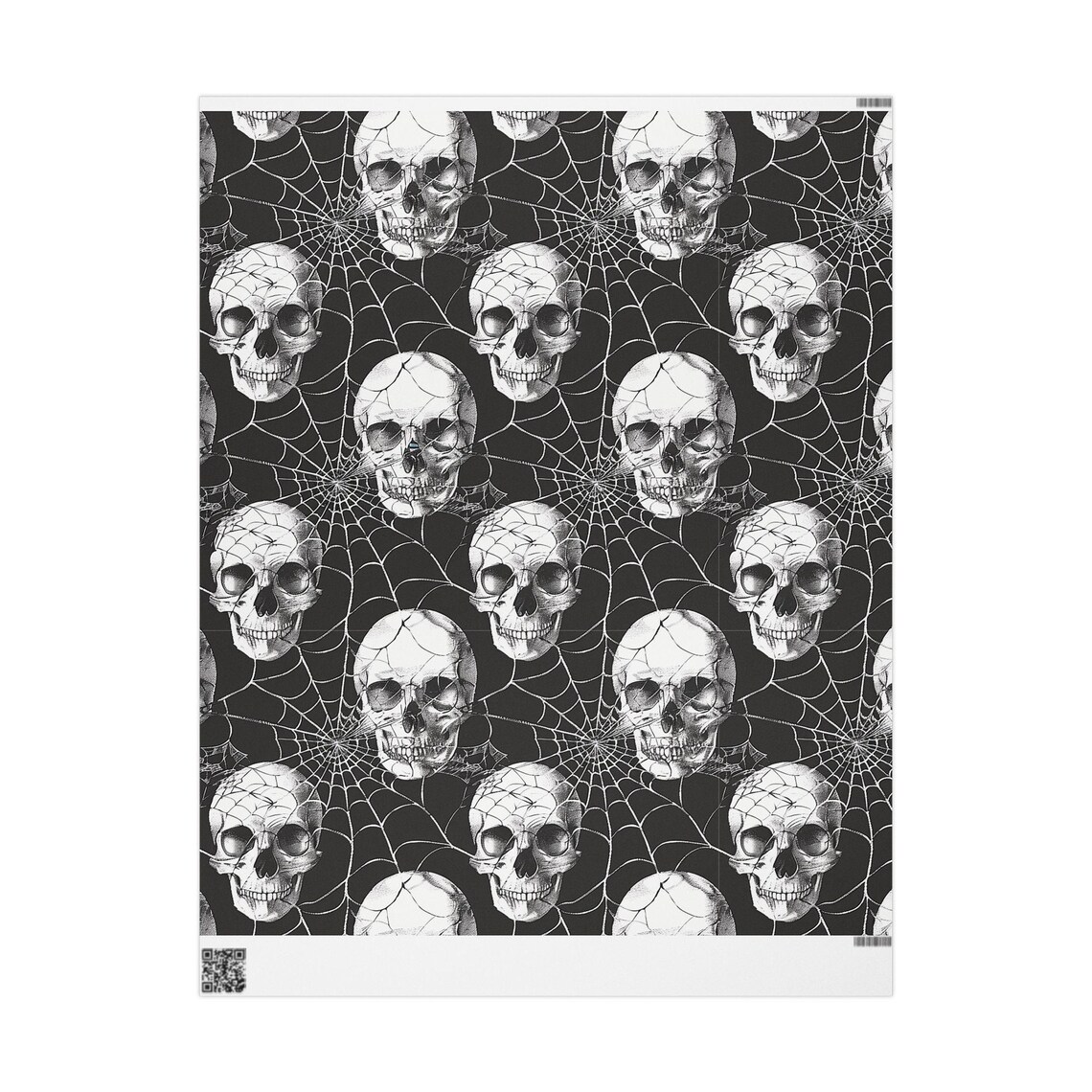 Skull Wrapping Paper Roll, Wrapping Paper Roll, Adult Wrapping Paper ...