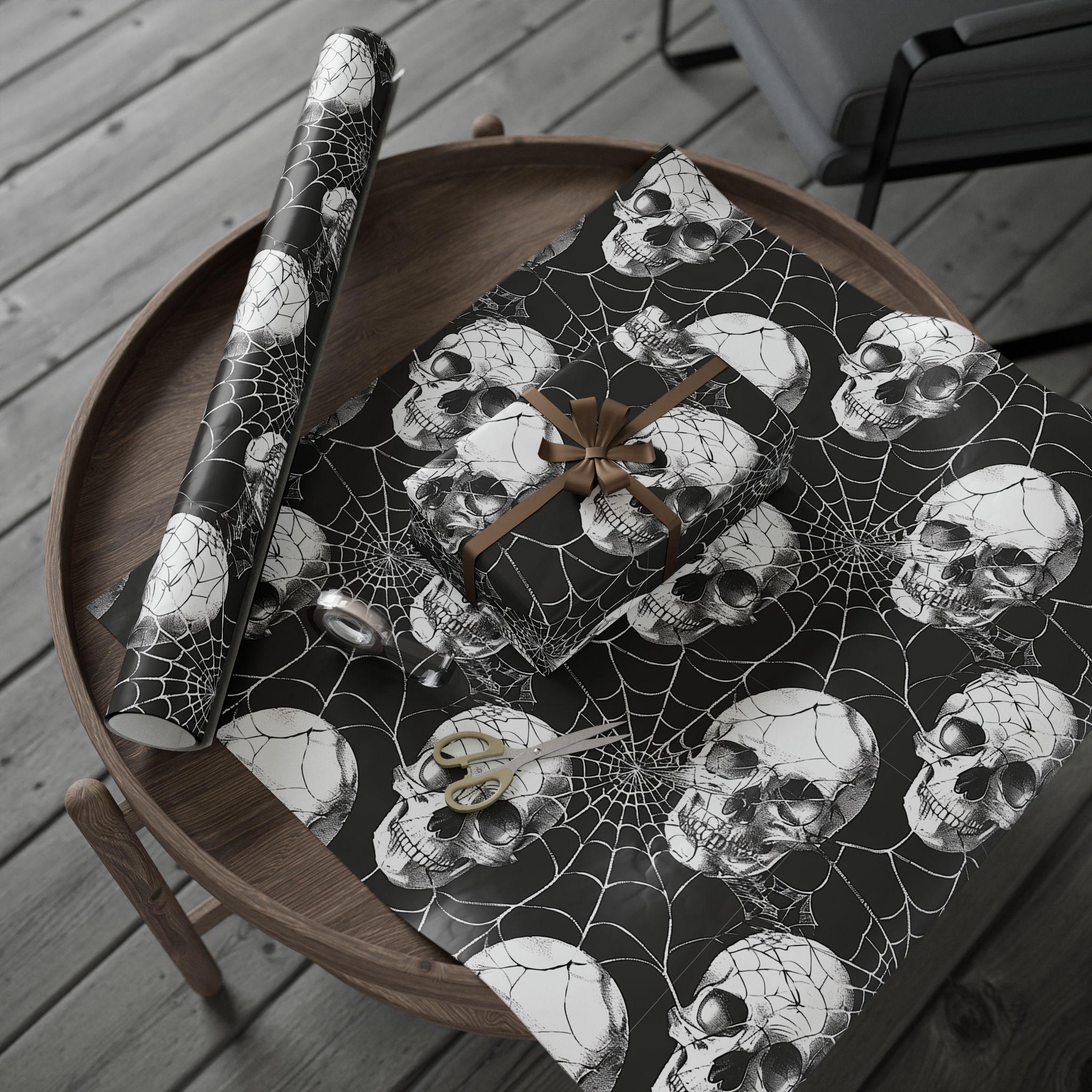 Skull Wrapping Paper Roll, Wrapping Paper Roll, Adult Wrapping Paper ...
