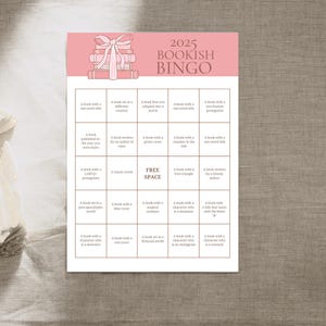 2025 Bookish Bingo Printable: Reading Challenge for Book Lovers (PDF ...
