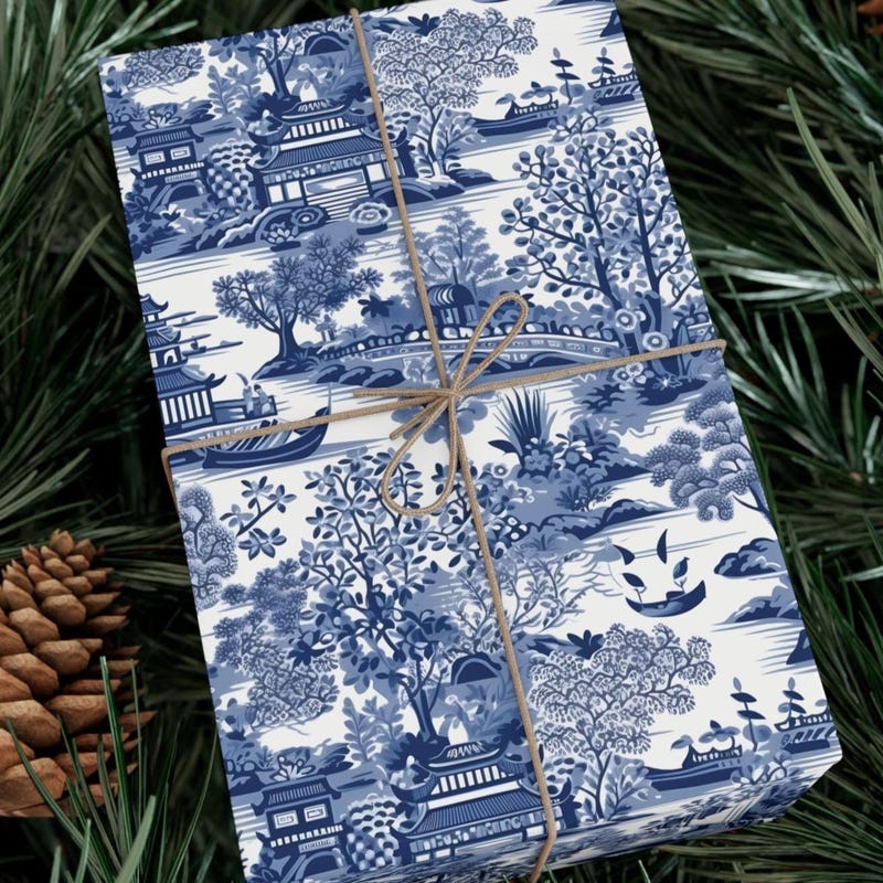 Blue Willow Paper - Etsy