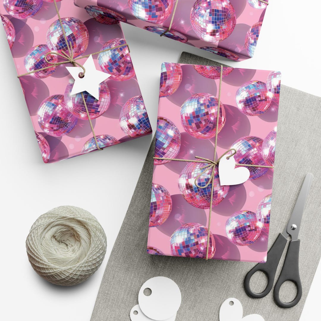 Disco Ball Gift-wrapping Paper,stylish Disco Ball Wrapping Paper,unique ...
