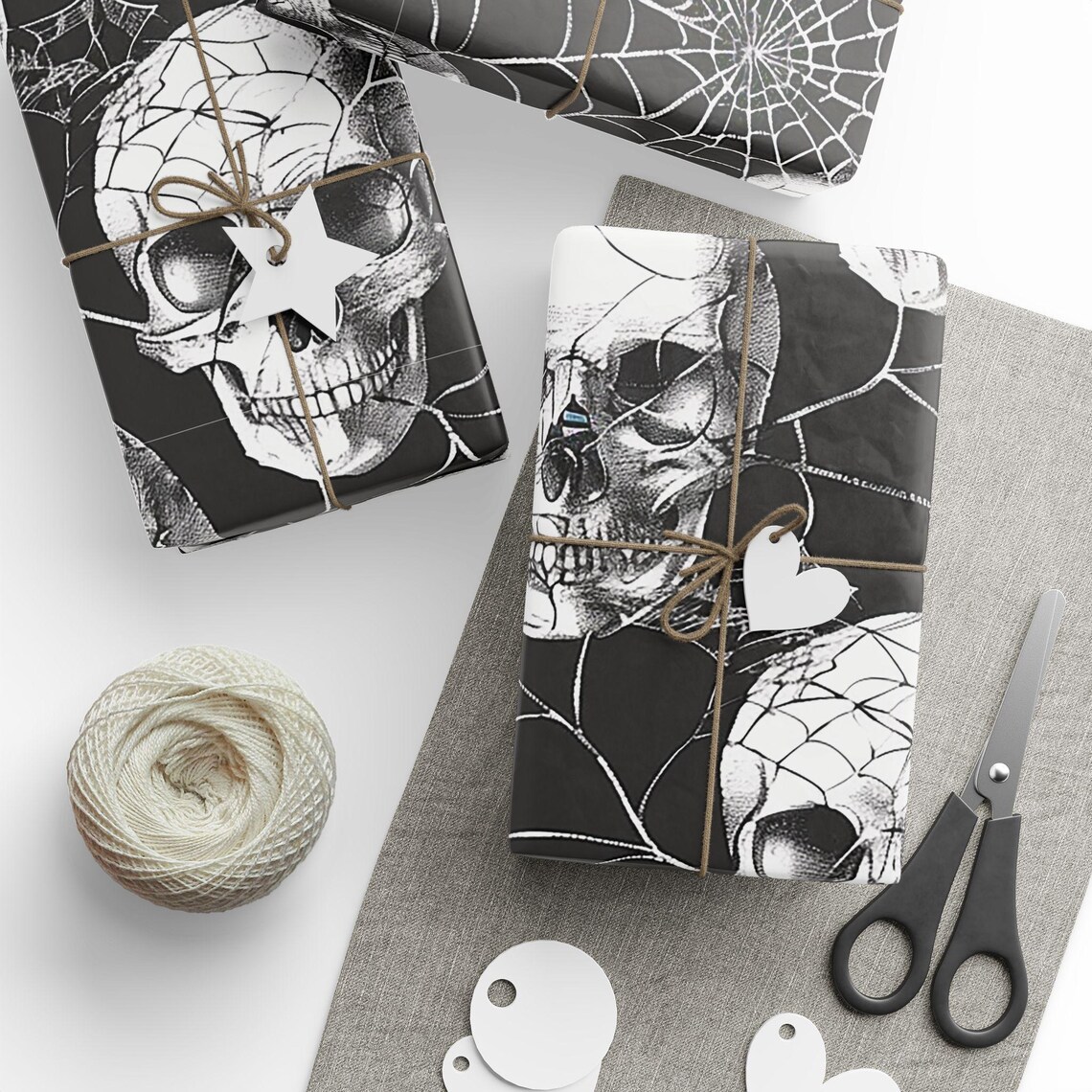 Skull Wrapping Paper Roll, Wrapping Paper Roll, Adult Wrapping Paper ...
