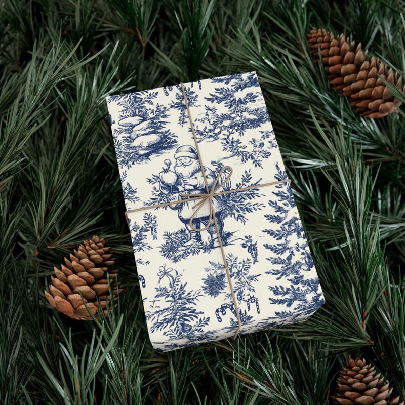 Red Toile Paper - Etsy