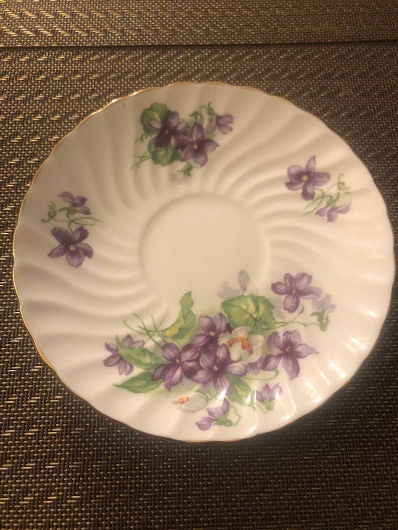 Vintage Aynsley Teacup and Saucer Pattern : Violette - Etsy