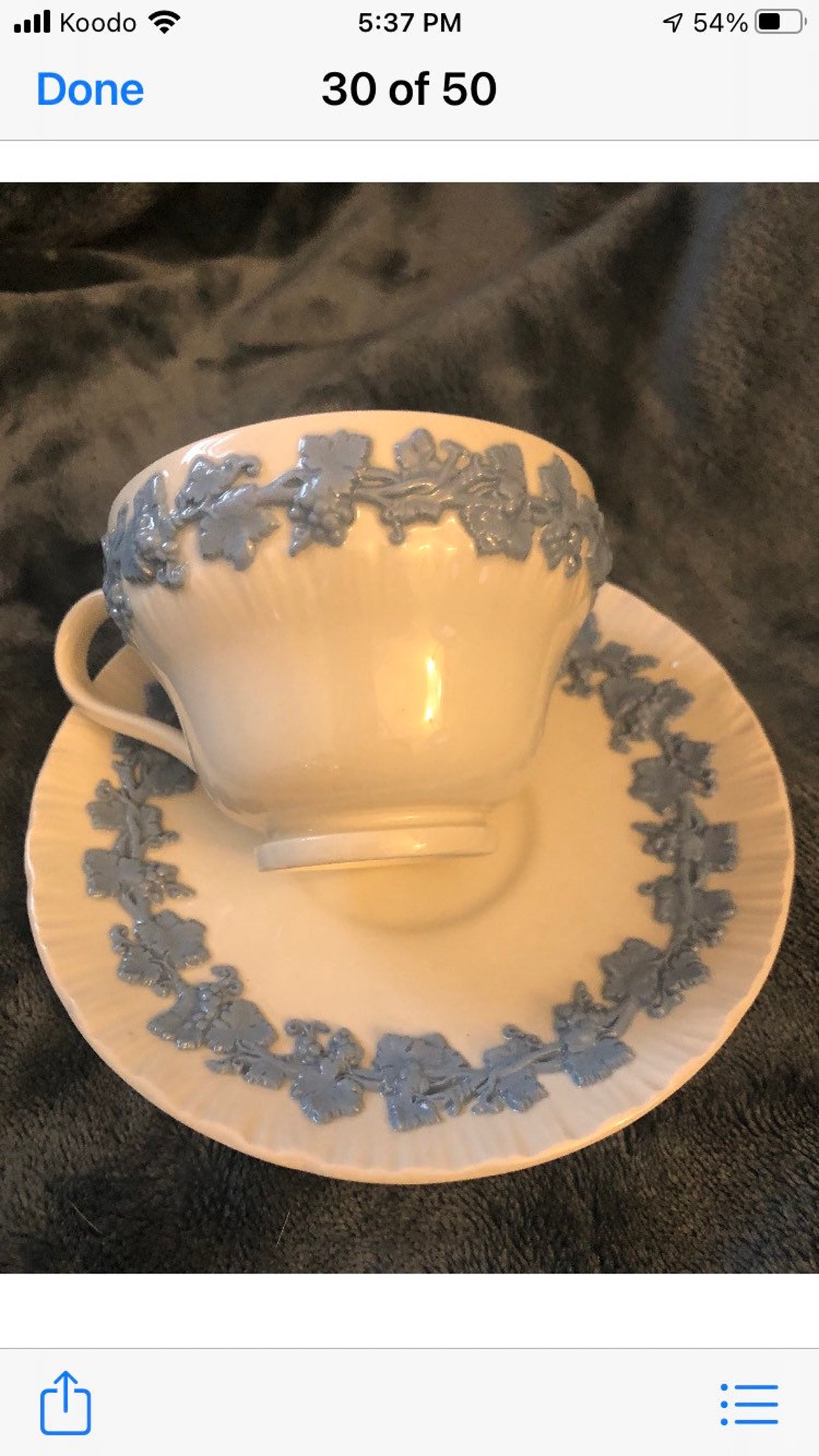 Vintage Wedgwood Embossed Queensware Etruria/barlasto With - Etsy