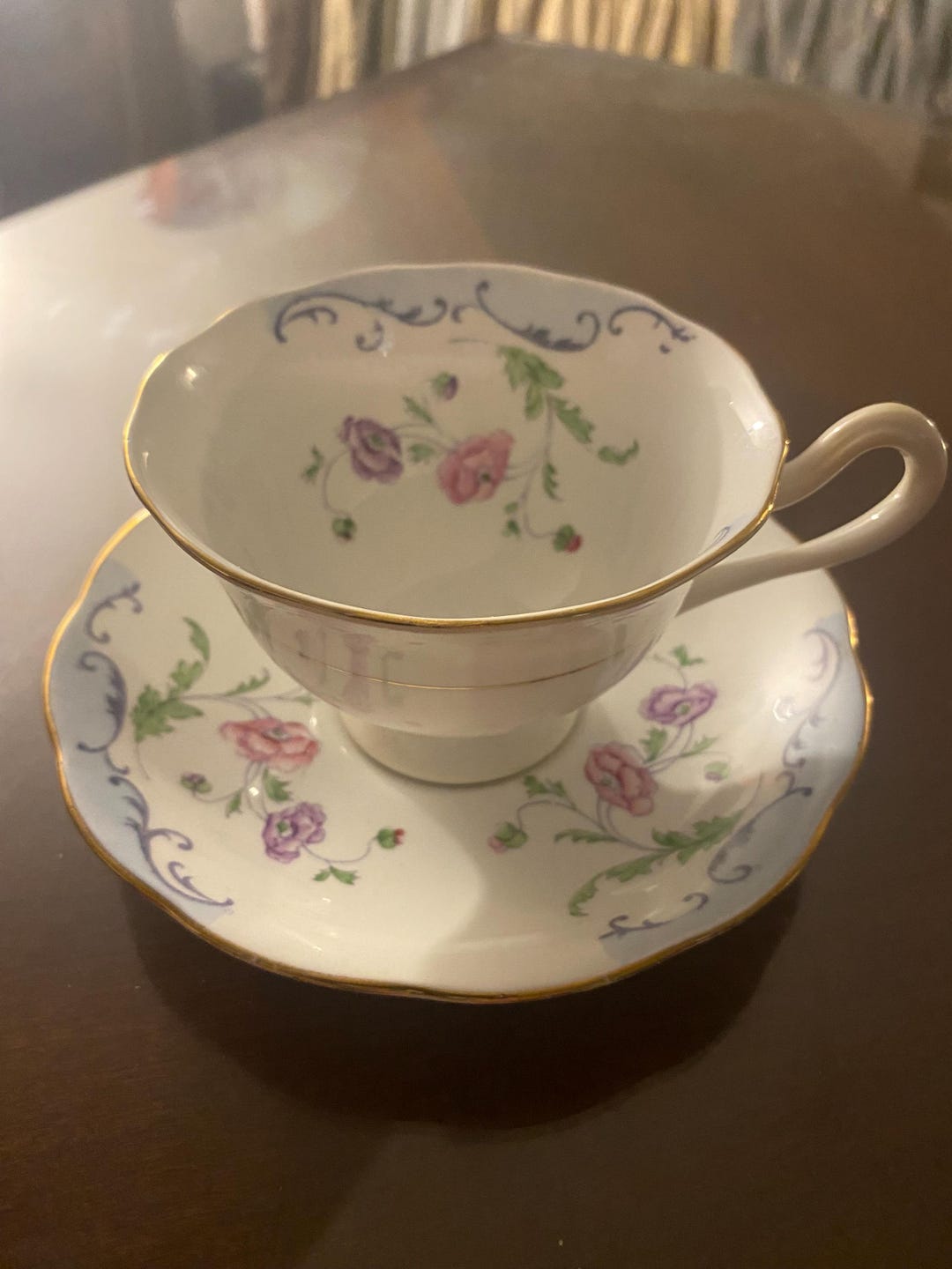 Antique ROYAL ALBERT CROWN China Tea Cup and Saucer From 1927 to 1935 ...