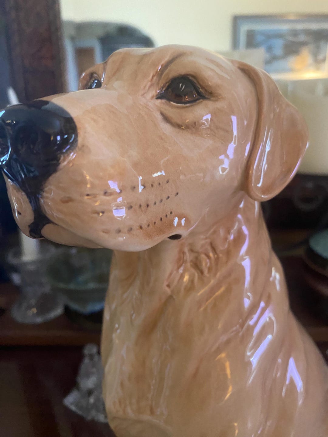 Yellow Labrador Figurine by the Beswick Factory From the Fireside ...