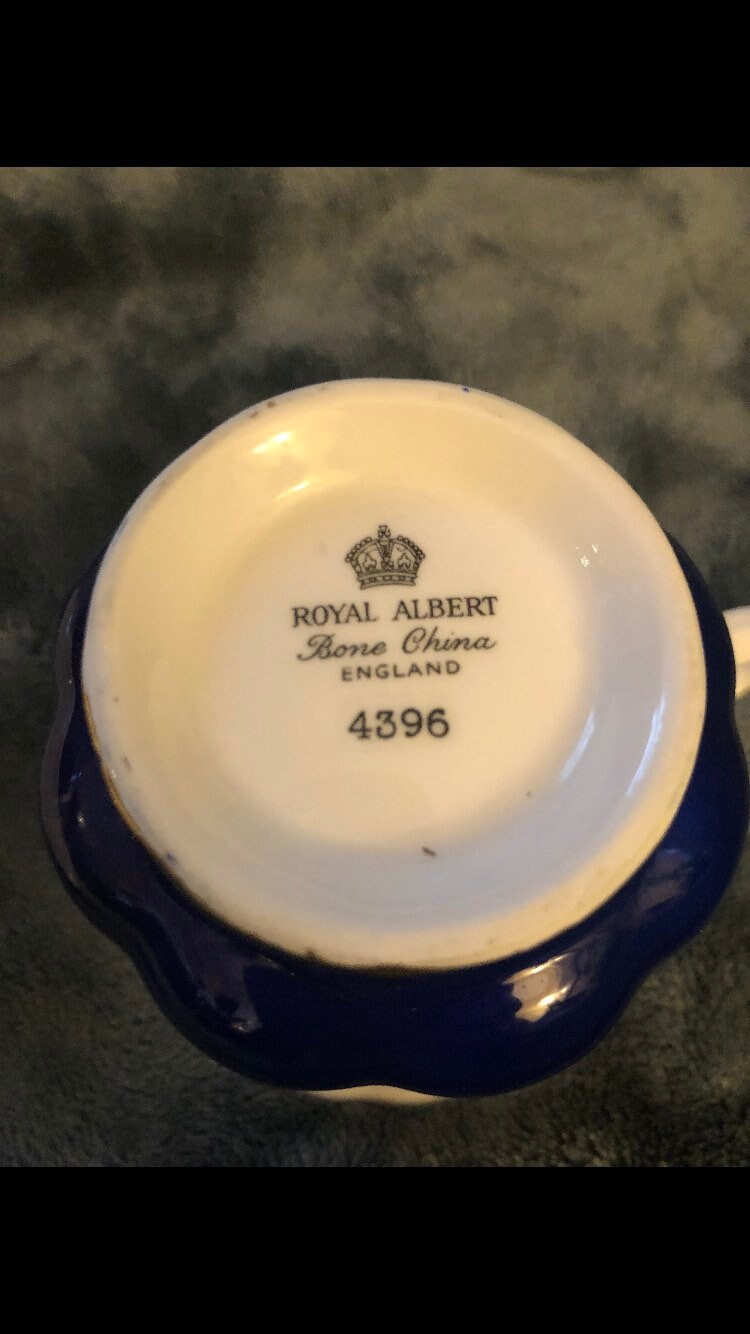 Gorgeous Vintage Royal Albert Blue Regal Series 4396 - Etsy