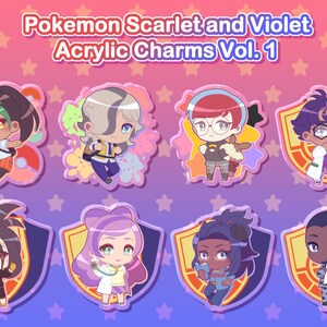 Pokemon Scarlet and Violet Acrylic Charms Vol. 1 - Etsy