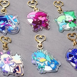Deltarune/pokemon Acrylic Keychains - Etsy