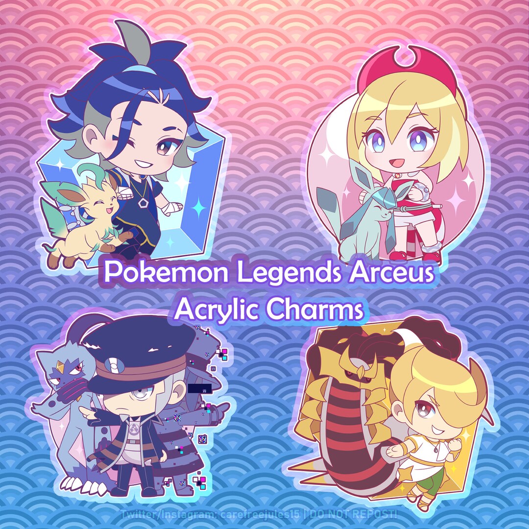 LAST CHANCE Pokemon Legends Arceus Acrylic Keychains - Etsy