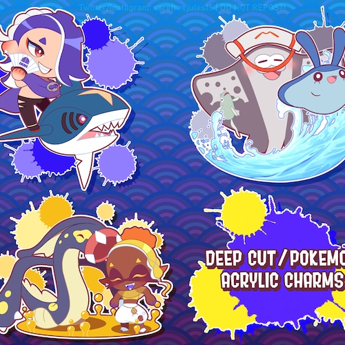 Splatoon 3 Deep Cut Acrylic Pins - Etsy