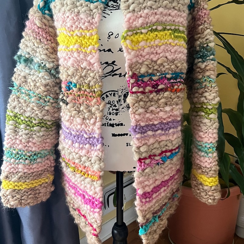 Hand Knit Coat - Etsy