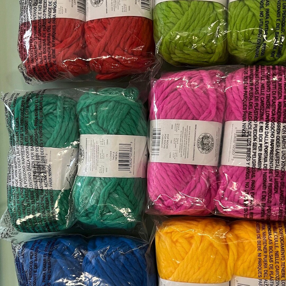 Lion Brand London Kaye LKYC 3 Colors Super Bulky Acrylic Yarn - Etsy