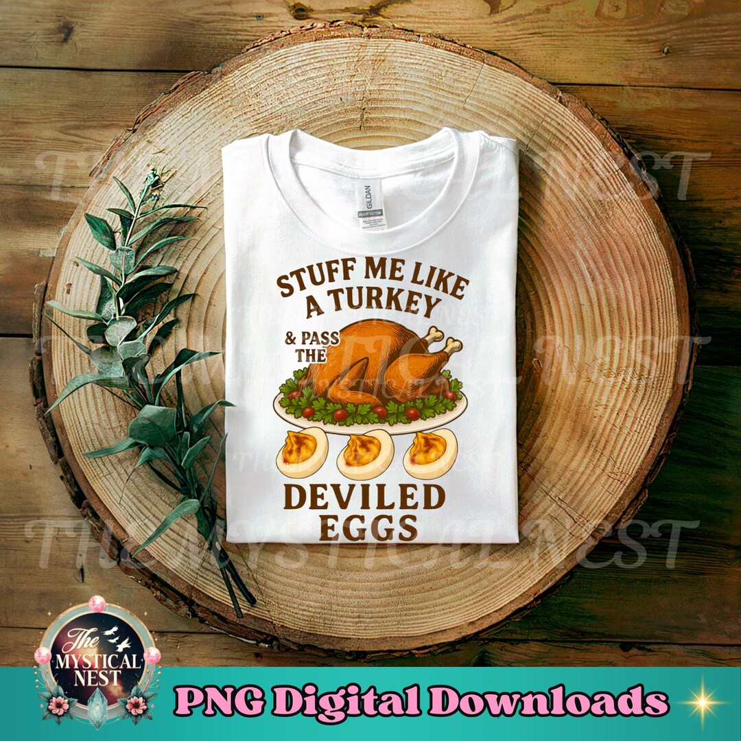 Funny Thanksgiving Turkey & Deviled Eggs PNG (digital Download) - Etsy